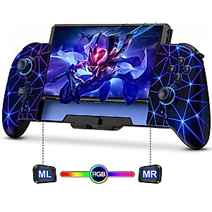 Spican Switch Controllers for Nintendo Switch/Switch OLED Controller, Switch Wireless Pro Controller One-Piece Joypad, Full-Size Ergonomic Handheld Mode Controller Gamepads Standard Controllers