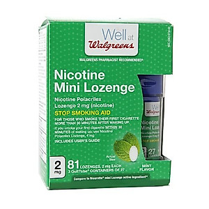 Walgreens Nicotine Mini-Lozenges 2mg Mint, 81 ea