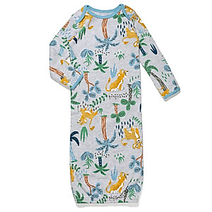 Disney Lion King Simba Newborn Baby Boys 3 Pack Long Sleeve Swaddle Sleeper Gown 0-6 Months Multicolored