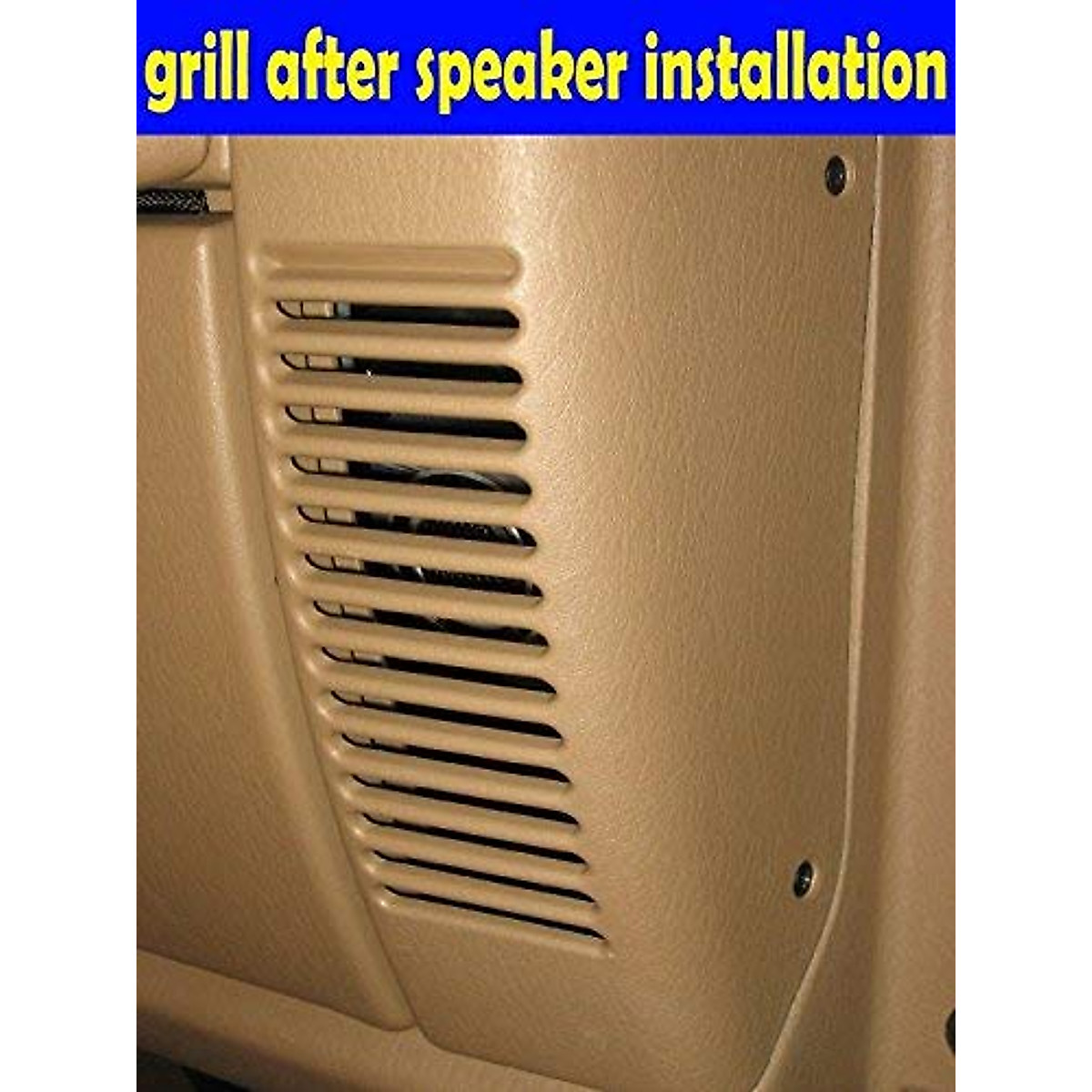 5 1/4" 5.25" Dash Speaker Adapters Fits 1997-2006 Jeep Wrangler- SAK042_475-1 Pair