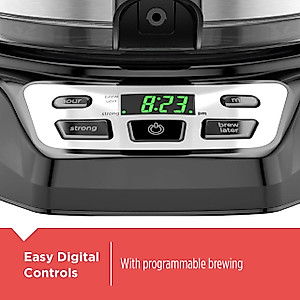 BLACK+DECKER 12-Cup* Programmable Coffeemaker, Black, CM1070B-1