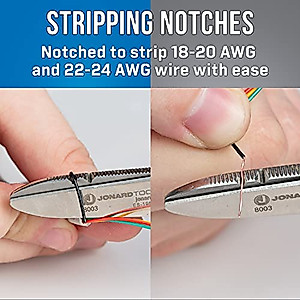 Jonard Tools ES-1964ERG Stainless Steel Electrician Scissors, For Heavy Duty Use With Ergonomic Handle