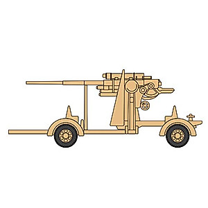 Airfix 88mm Gun & Tractor 1:76 Vintage Classics Military Plastic Model Kit A02303V