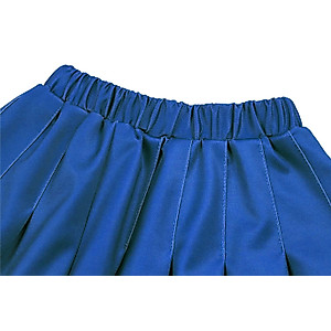 Gigoitly Cheerleader Costume for Girls Blue Cheerleading Outfit for Kids Cheer Up Party Halloween Cosplay Birthday Gifts