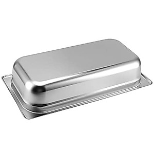 SOUJAP Steam Pan 1/3 Size x 2.5 Inch Deep, 8 Pack Stainless Steel Anti-Jamming Food Cooking Pan, Steam Table Pan, Hotel Pan for Buffet, Restaurants, Catering Supplies