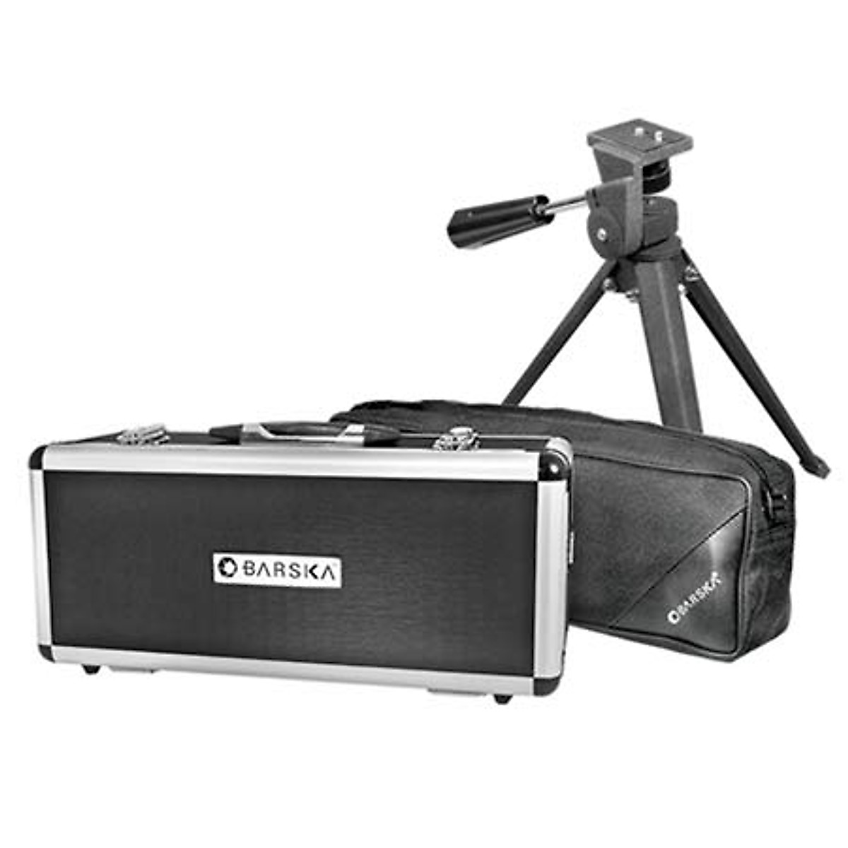BARSKA Blackhawk 20-60x60 Waterproof Straight Spotting Scope w/ Tripod, Soft Carry Case & Premium Hard Case (Camoflauge)