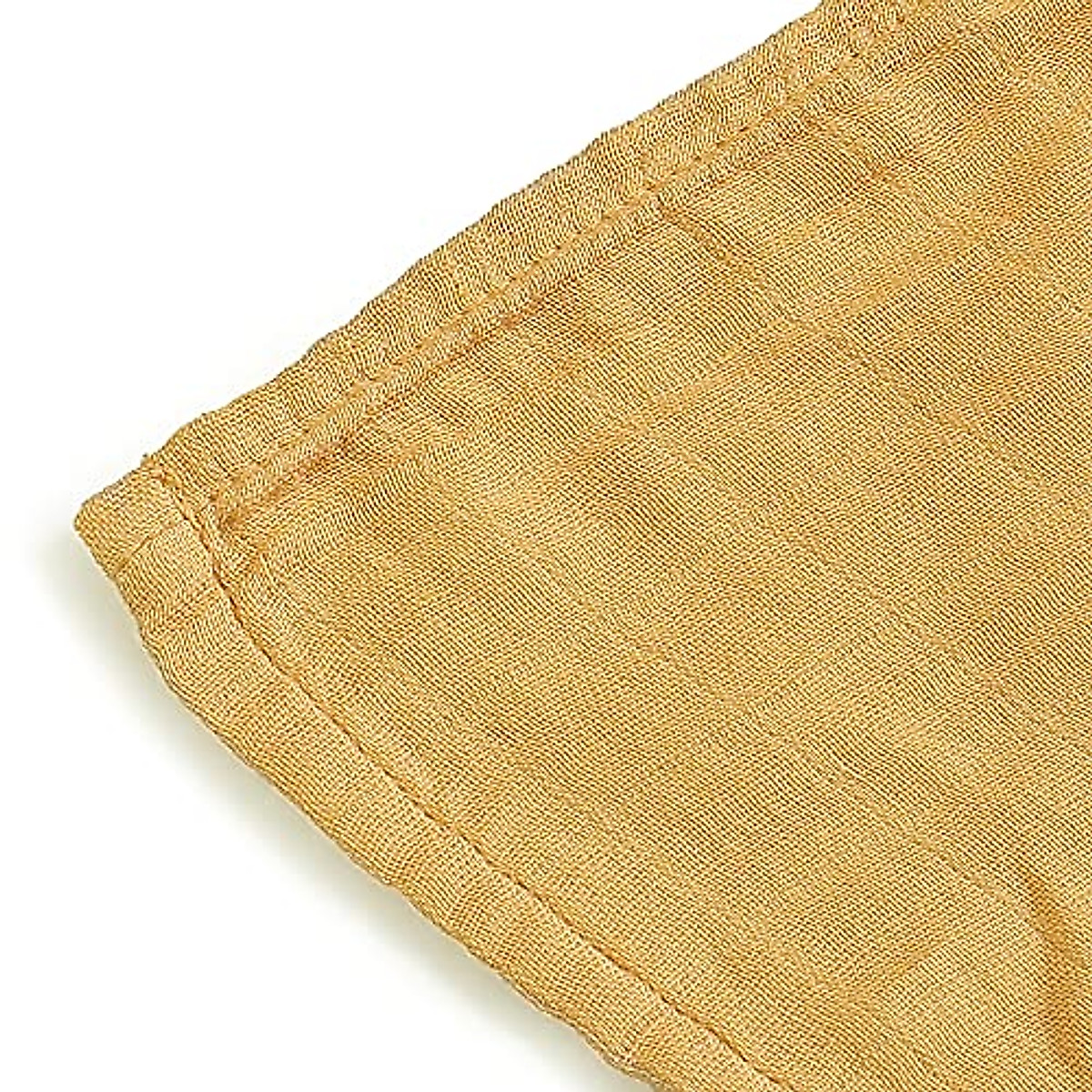 THIPKAYORE Baby Swaddle Blankets, Baby Swaddling Neutral Receiving Blanket for Boys & Girls, 70% Bamboo & 30% Cotton, Large 47 x 47 inches Solid Color (Yellow)