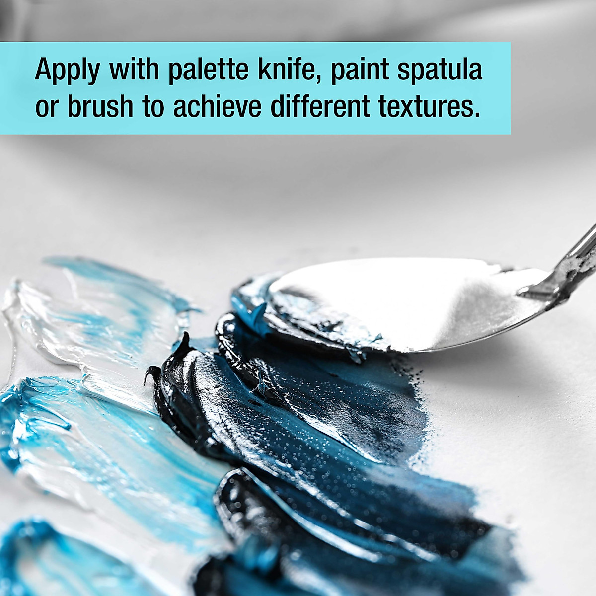 U.S. Art Supply Impasto Clear Gel Acrylic Medium, 500ml Tub