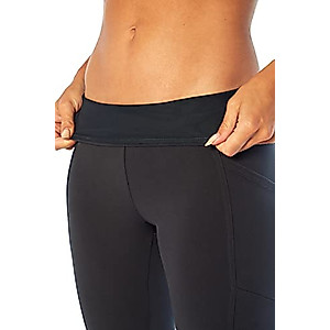 Marika Women's Standard Cameron High Rise Tummy Control Legging, Black, Medium