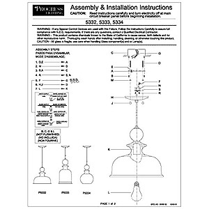 Staunton Collection 1-Light Clear Glass Global Pendant Light Brushed Nickel
