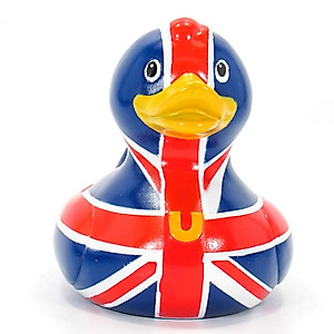 Brit Rubber Duck Bath Toy by Bud Duck | Elegant Gift Packaging - British and Proud! | Child Safe | Collectable