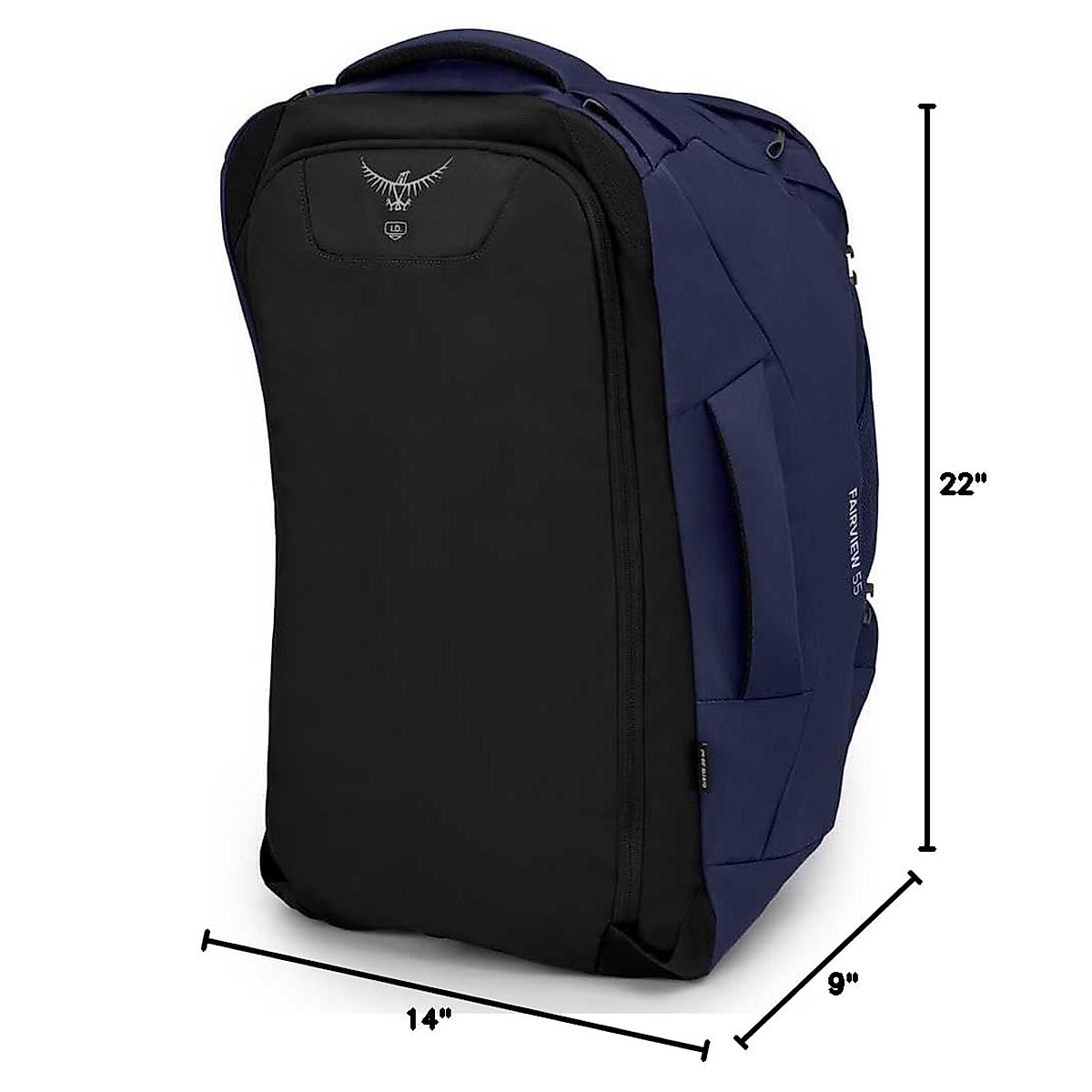 Osprey Fairview 55 Women's Travel Backpack, Winter Night Blue