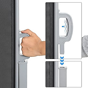 Retractable Side Awning,Waterproof & UV-Resistant,Folding Privacy Screen Room Divider Roll Up Balcony (Gray, 138″x 63″)