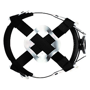 Pyramex Ridgeline Full Brim Hard Hat, 4-Point Ratchet Suspension, Shiny Black Graphite Pattern