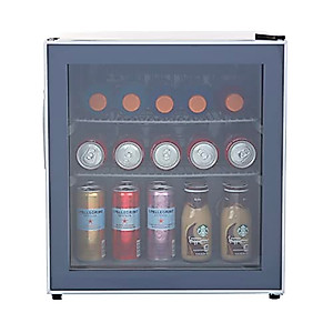 Avanti ARBC17T2PG 1.6 Cubic Foot Beverage Cooler Refrigerator, 20" x 18.3" x 17.3", Black