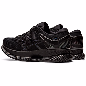 ASICS Women's MetaRide Running Shoes, 9.5, Black/Black