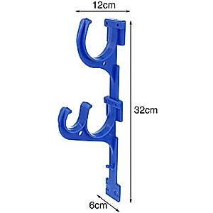 ATIE Pool Rust-Resistant, Oxidation-Resistant, Chemical-Resistant Pool Pole Hanger/Hook/Holder for Pool Telescoping Pole, Vacuum Hose, Leaf Skimmer, Brushes, and Garden Tools