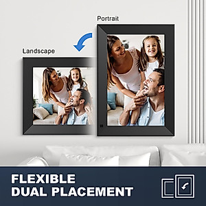 Arktronic 10.1 Inch WiFi Digital Picture Frame 32GB, Smart Digital Photo Frame with HD IPS Touch Screen, Easy to use, Instantly Share Photos/Videos via App or Email, Gift for Grandparents