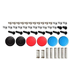 iParto 4 Pack Joystick Analog Thumb Stick for Nintendo Switch Joy Con Controller Joycon Repair Kit with Flex Cable Screws Springs Thumbstick Grips Repair Tools