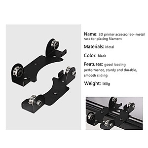 3D Printer Accessories 3D Printer Filament Metal Bracket Material Rack Stable for Almost 3D Printer 3D Printer Controllers