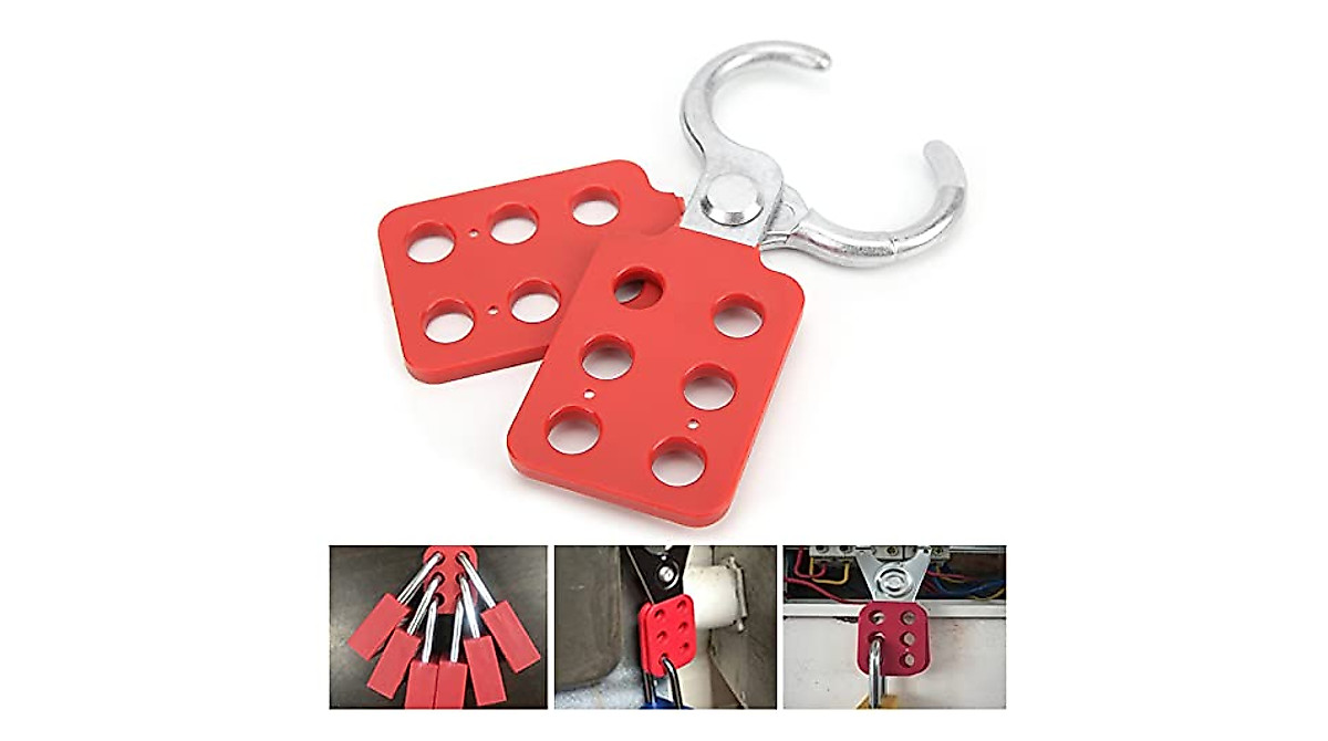Sonew 10pcs Lockout Tagout Hasp, Safety Aluminium Insulation Padlock ...