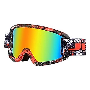 lunbowon Motorcycle Glasses Riding Goggles Safety Glasses Helmet Motorcycle Accessories, ATV Dirt Bike Goggle Dustproof Powersports Protective Gear for Men Women