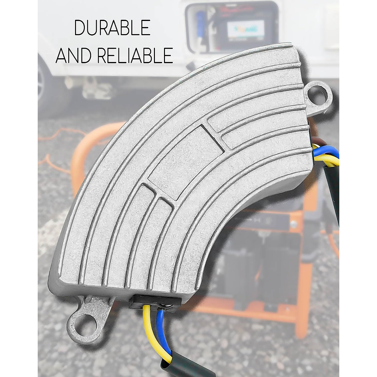 2-4KW Generator AVR Automatic Voltage Regulator Fit for Generac Champion Firman Westinghouse Honda Predator And More, Automatic Voltage Regulator Rectifier with Carbon Brush