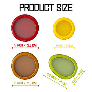 AEKTBY Silicone Fruit and Vegetable Anti-Oxidation Storage Box | Onion Storage | Avocado Saver | Set of 4 Reusable Storage Containers for Fridge