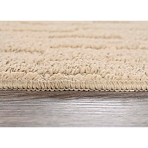 Garland Rug Brentwood Pixel 9 ft. x 12 ft. Area Rug Tan