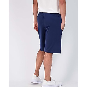 Real Essentials Mens Dry Fit Shorts Dri Active Wear Short Men Athletic Performance Basketball 9 Inch Inseam Sweat Tennis Soccer Running Essentials Gym Casual Workout Sports, Set 9, M, Pack of 5