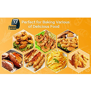 100 PCS Air Fryer Liners Square, Disposable Air Fryer Paper Liners, Parchment Paper Liner for Microwave, Non-Stick Grease-proof Paper for Air Fryer Compatible with Ninja Tower