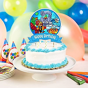 Goo Jit Zu Heroes Birthday Party Decorations, Goo Jit Zu Heroes TV Show Party Supplies with Happy Birthday Banner, Cake Topper, Cupcake Toppers, Balloons for Boys Girls Birthday Party Favors