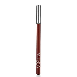 Palladio Lip Liner Pencil, Wooden, Firm yet Smooth, Contour and Line with Ease, Perfectly Outlined Lips, Comfortable, Hydrating, Moisturizing, Rich Pigmented Color, Long Lasting, Nutmeg