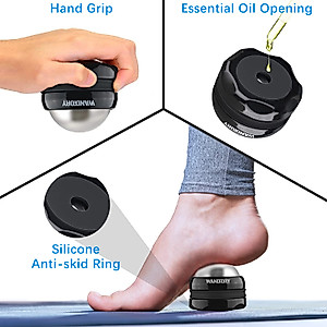 Ice Roller Ball, Cryosphere Cold Massage Roller Ball, Hot/Cold Therapy, Myofascial Release, Muscle Recovery, Trigger Point & Deep Tissue Muscle Relief, for Neck, Back, Shoulders, Arms, Legs, Foot etc