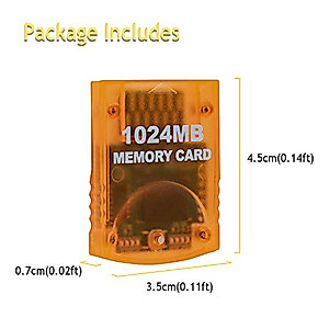 Mcbazel 1024MB(16344 Blocks) Memory Card for Gamecube and Wii Console
