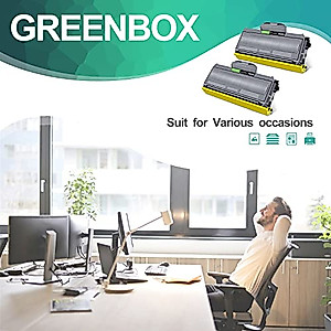 GREENBOX Compatible Toner Cartridge Replacement for Brother TN330 TN360 TN-330 TN-360 for Brother DCP-7040 DCP-7030 MFC-7840W HL-2140 MFC-7340 MFC-7440N HL-2170W HL-2150N Printer (2 Black)