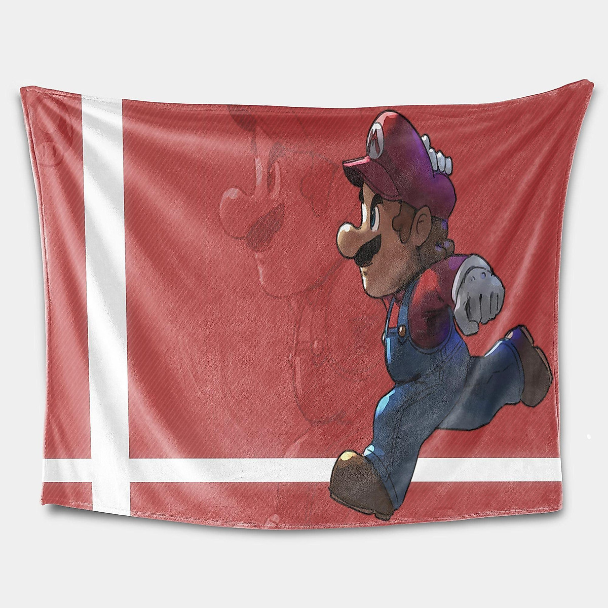 NICHIYOBI Redcap Beard Plumber Bros Game Flannel Blanket Kobayashi Tohru Kanna Lightweight Cozy Throw Blanket Warm Bed Blanket fit Sofa and Couch (04,Medium 60x50in)