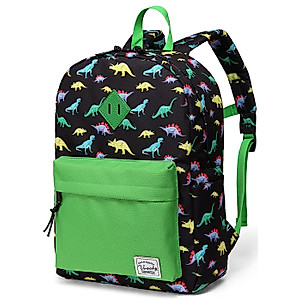 VASCHY Dinosaur Backpack for Toddler Kids Boys, Little Kid Preschool Backpacks with Chest Strap