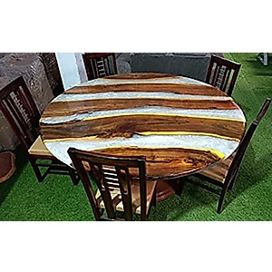 Epoxy Table, Live Edge Wooden Table, Epoxy Resin River Table, Natural Wood,Dining table, Natural Epoxy Table, Resin Table