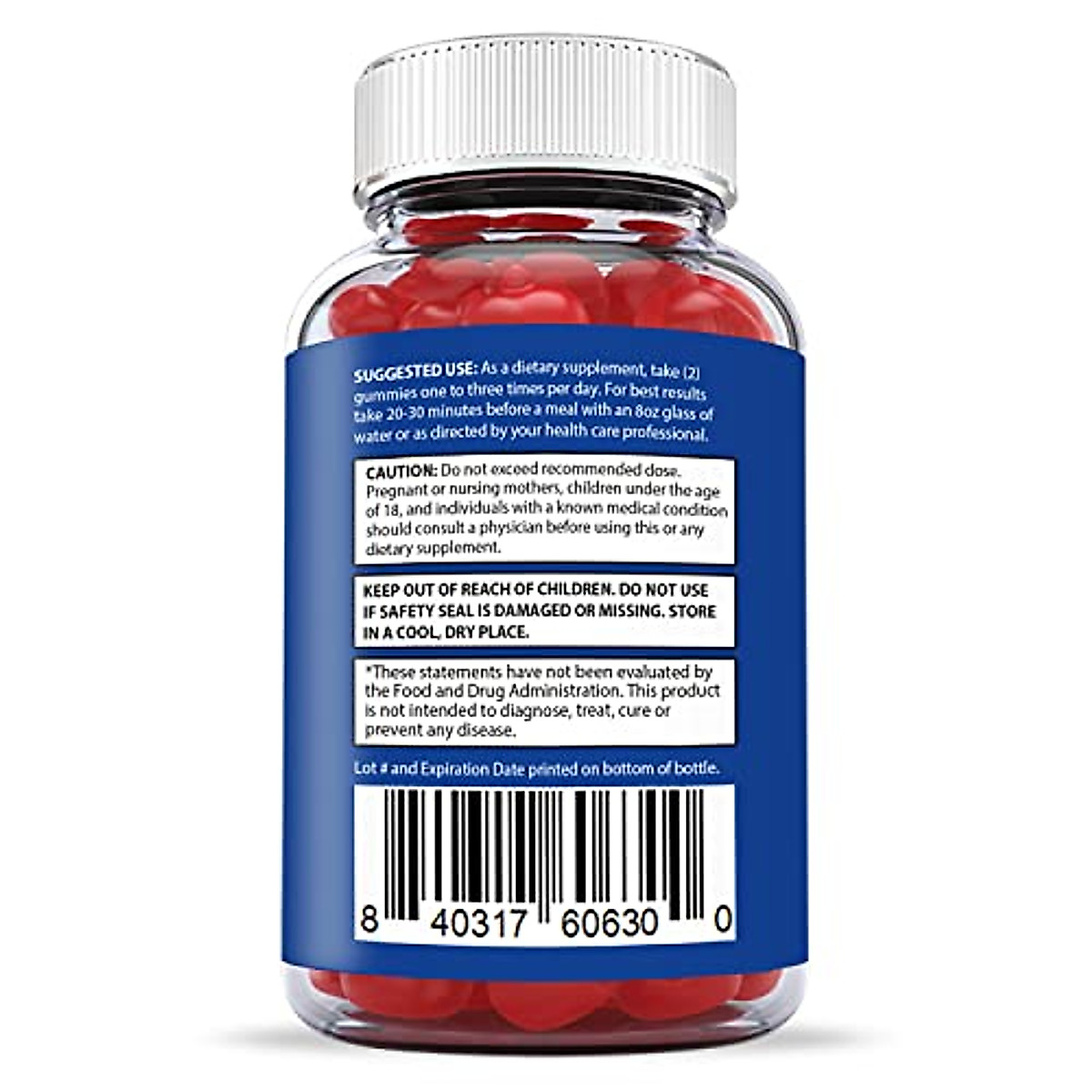 Justified Laboratories (2 Pack) Slim Candy Keto ACV Gummies 1000MG with Pomegranate Juice Beet Root B12 120 Gummys