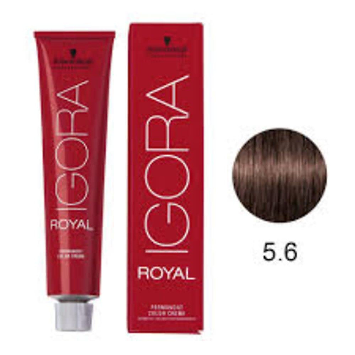 Schwarzkopf Professional Igora Royal Permanent Hair Color, 5-6, Light Brown Chocolate, 60 Gram