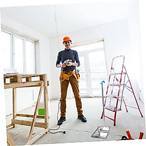 HOMOCONO Stainless Steel Garbage Bin Thicken Dustpan Outdoor Dust Pan Commercial Dustpan Room Cleaning Shovel Long Handle Dustpan Stand up Dustpan Kitchen Dustpan Tin Dustpan Silver Plastic