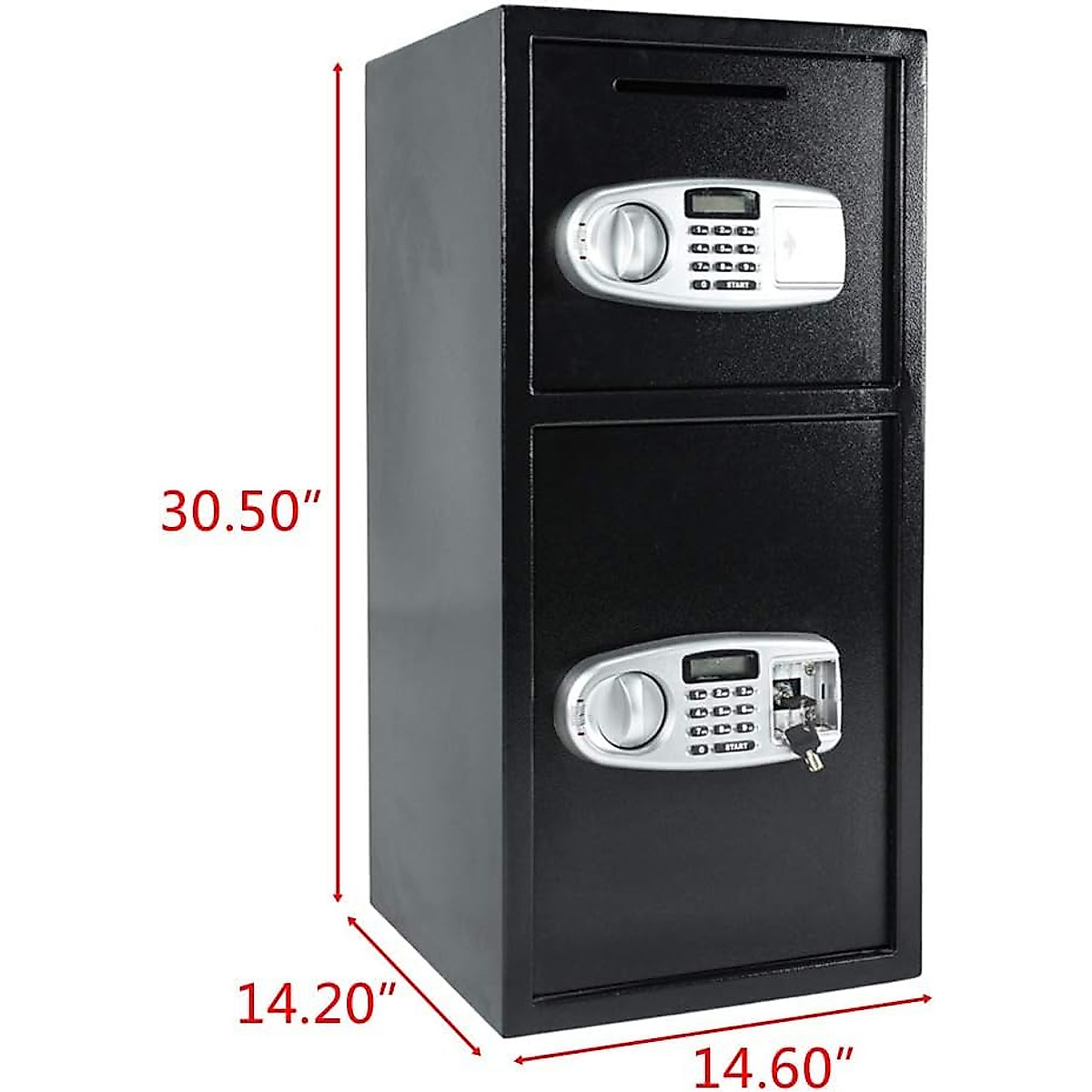 MRT SUPPLY Digital Double Door Safe Depository Drop Box Gun Safes Cash Office Security Lock with Ebook