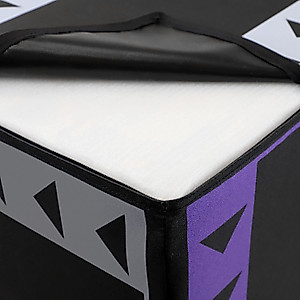 Xspec 3 in 1 Foam Plyometric Jump Box for Fitness Exercise, 30" x 24" x 20", Jump Training Fitness Workout Exercise Platform