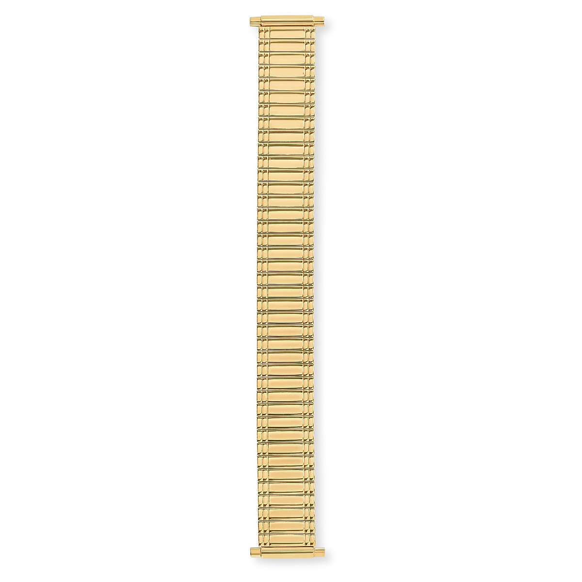 Speidel Men’s Stainless Steel Comfortable Stretch Watch Band, Gold Tone Replacement Strap, 16-22mm, Straight End with No Clasp