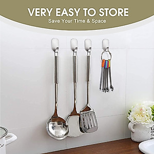 BERYLER Measuring Spoons Set of 5, Tiny Stainless Steel Measuring Spoons with Silicone Handle, Small Measuring Spoon 1/64, 1/32, 1/16, 1/8, 1/4 tsp, Teaspoon for Dry or Liquid Ingredients