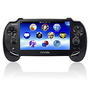 Sedicoca New Grips Hand Grip Compatible Durable Joypad Plastic Flexible Hand Grip Compatible with for PS Vita PSVita Playstation Vita 1000 (PCH-1000), Black