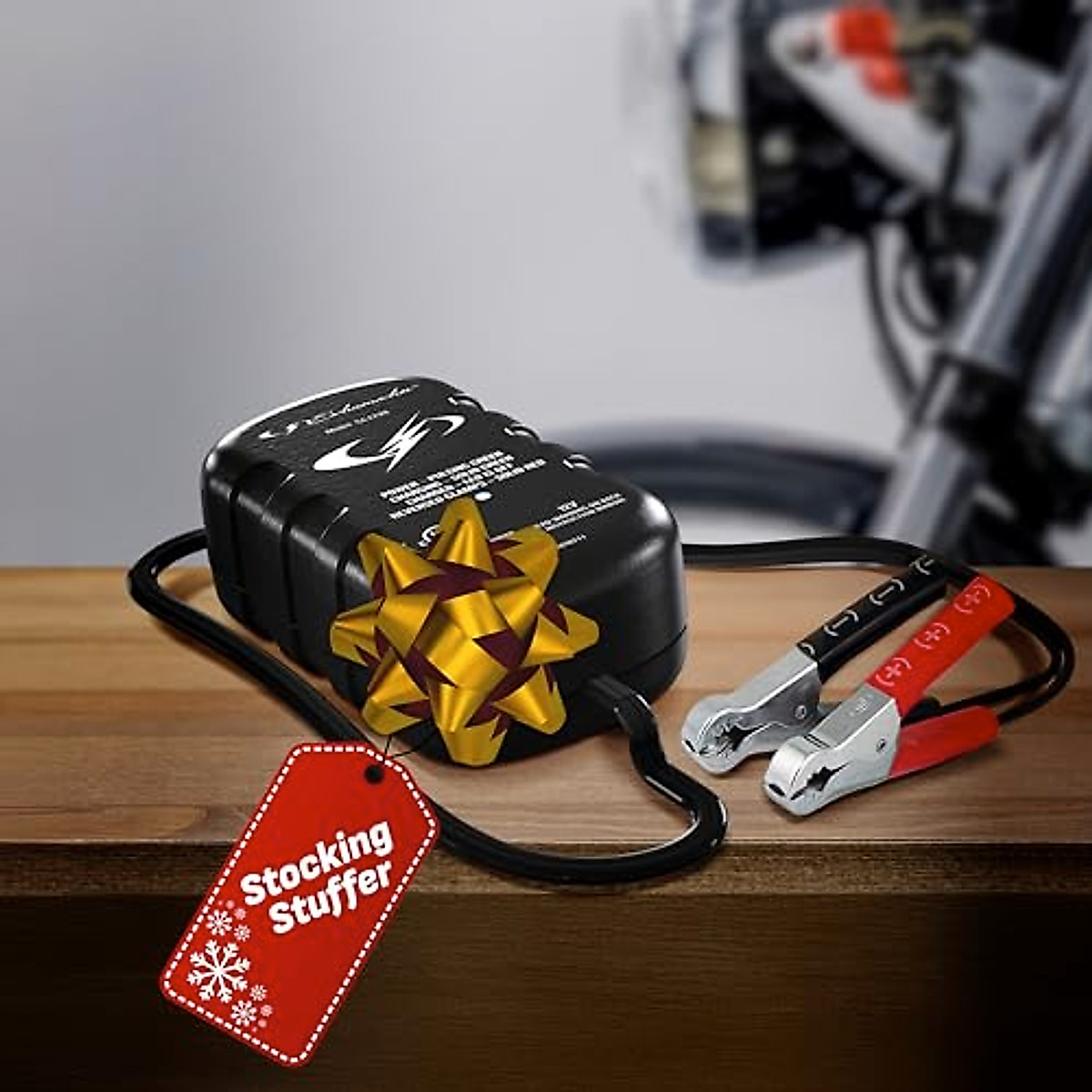 Schumacher Electric Battery Charger and Maintainer, SC1299, 2-in-1, Fully Automatic, 0.8 Amps, 12 Volt, for Motorcycle, Power Sport, Car, and Marine Batteries