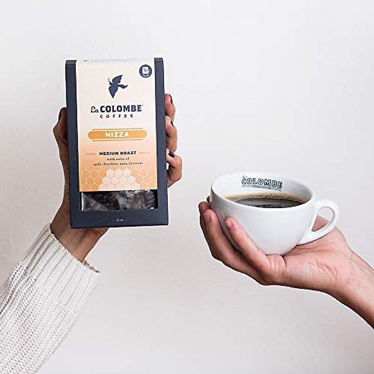 La Colombe Nizza Medium Roast Whole Bean Coffee - 12 Ounce , 1 Pack  - Notes of Milk Chocolate, Nuts & Browniewith a Honey-Sweet Roasted Nuttiness