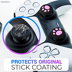 4Pcs Cat Paw Pink Ps4 Thumbstick Grips - Switch Thumb Grips Ps3 Controller Grips Switch Joystick Caps Ps4 Thumb Grips Xbox Joystick Grips - Xbox 360 Thumb Grips Ps4 Controller Joystick Grips